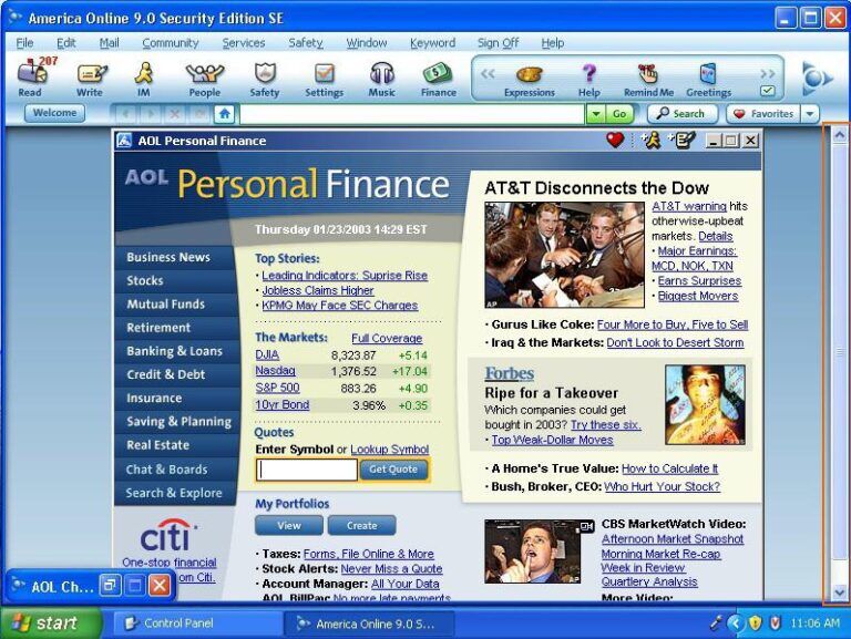 11 Iconic AOL Homescreens from the ’90s and Early 2000s