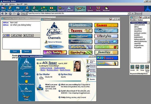 11 Iconic AOL Homescreens from the ’90s and Early 2000s